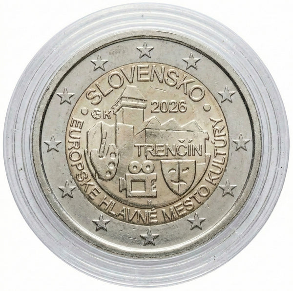 2 Euro Gedenkmünze Slowakei 2026 - Trencin – Coins-Shop.de ...